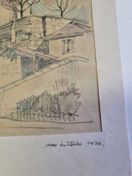 Lausanne Max Sutterlin 1936 Zeichnung auf Pergament (Gebraucht) in ...
