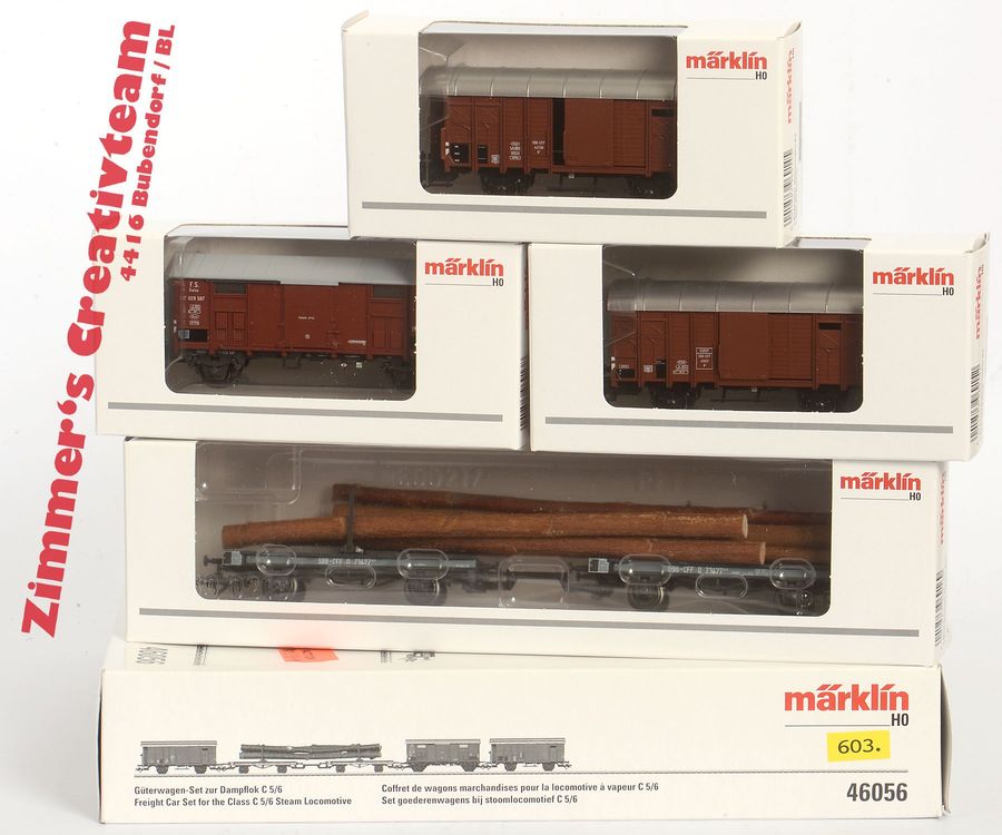 Märklin Güterwagen-Set zu Dampflok C 6/5, Ep. II, OVP 46056 | Kaufen ...
