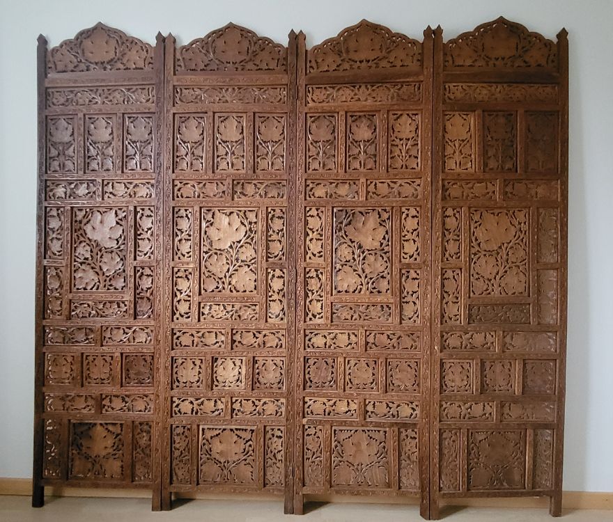 Paravant Raumteiler Teakholz > 50 Jahre alt - 1A Zustand | Kaufen auf ...