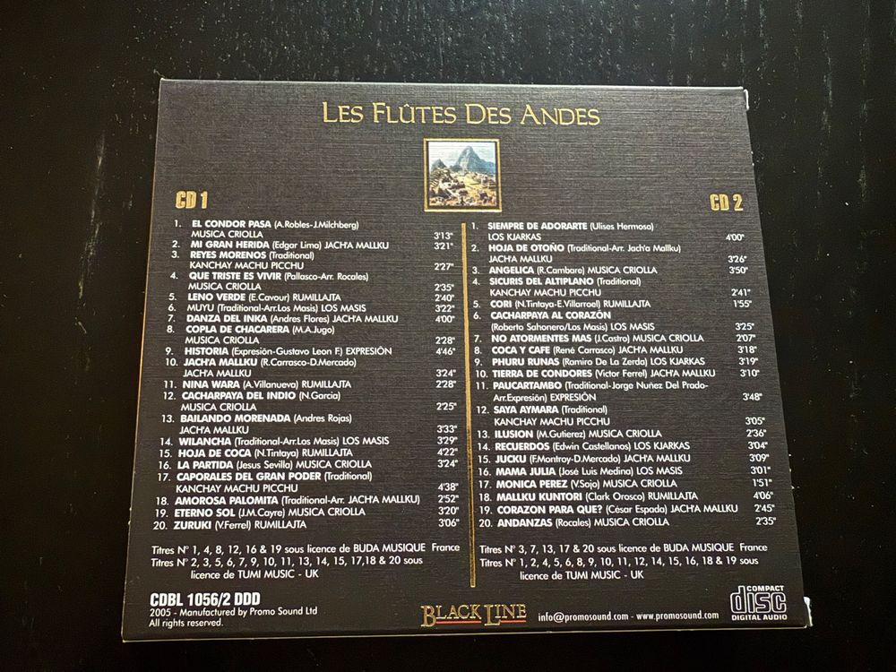 CD Les Flutes des Andes - Musique aus Südamerika - 2 CD's (Gebraucht ...