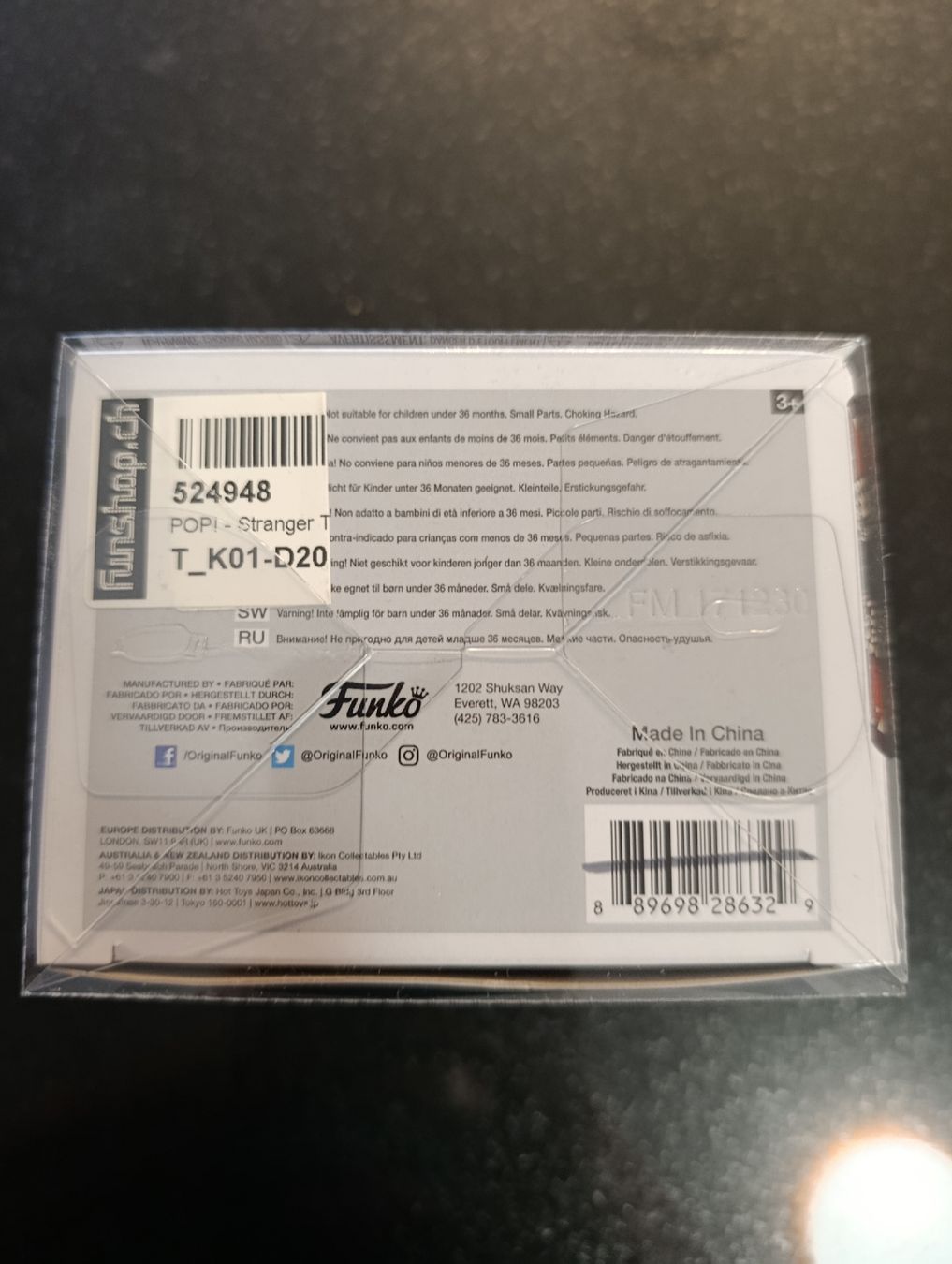 Funko Pop Stranger Things Dart 601 Chase Edition (Neuf (Voir ...