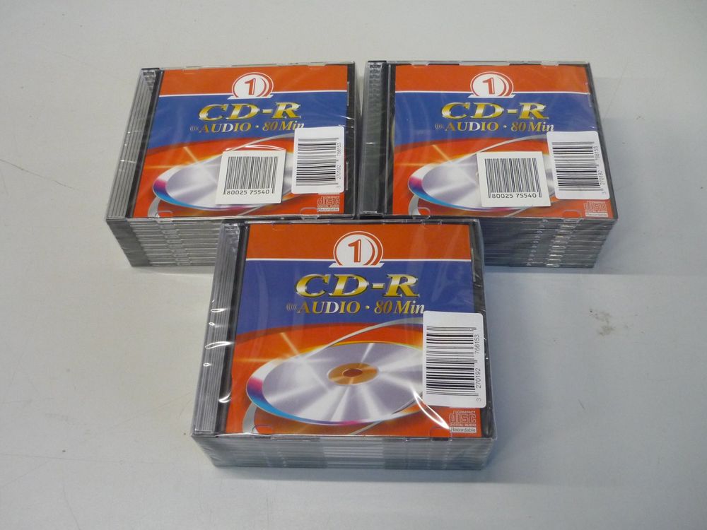 Neu 3x 10st stk Neu OVP - 1 Audio CD- R Rohlinge 90 min (Neu und ...