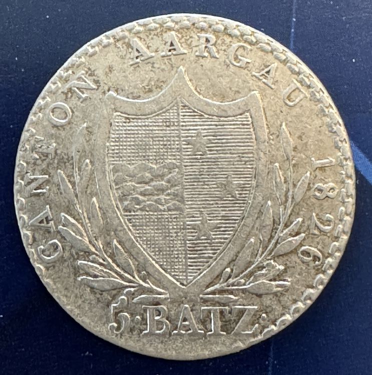 5 Batzen Aargau 1826 Silber | Kaufen auf Ricardo