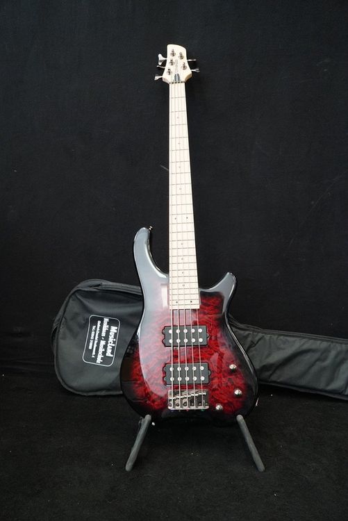 Fernandes Tremor 5 String Bass Dark Cherry Sunburst (Gebraucht) in ...