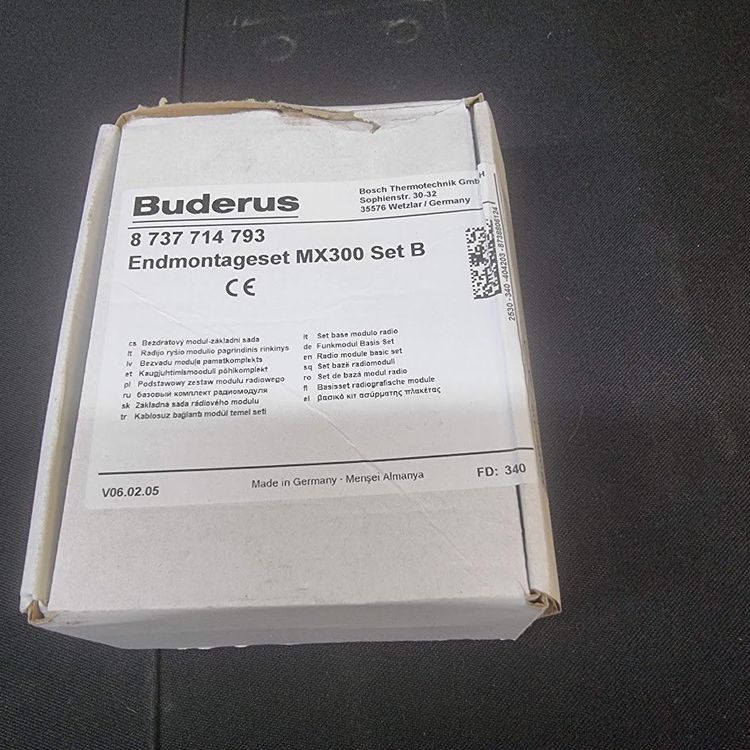 Buderus Endmontageset MX300 Set B | Kaufen auf Ricardo