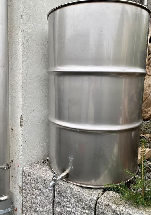 Wassertank Regenwassertank Edelstahlfass mit Hahnen (Neu und ...