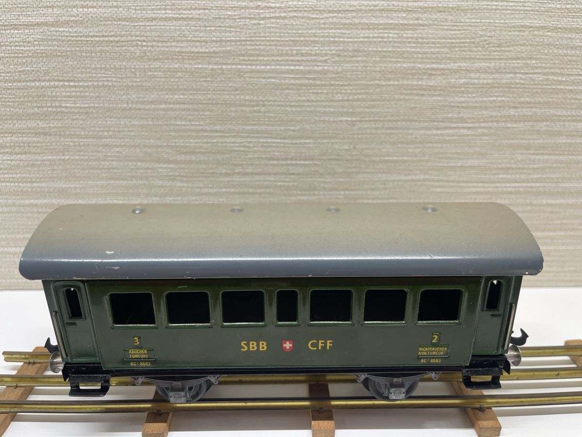 BUCO spur 0 SBB CFF Personenwagen, Top Zustand, Grün! (Gebraucht) in ...