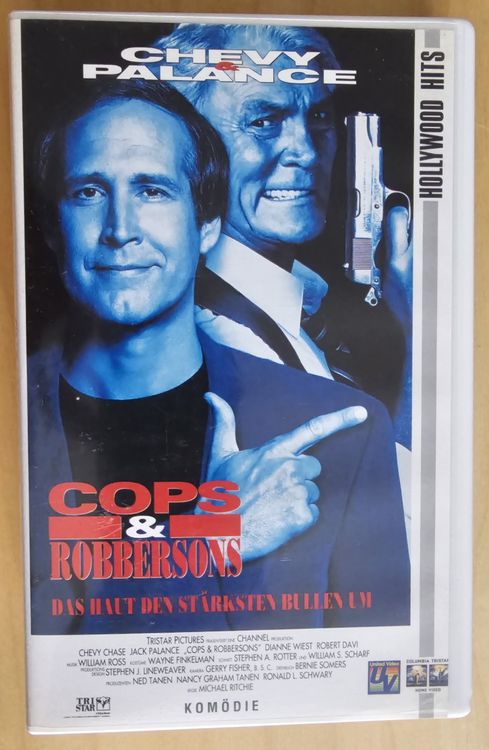 VHS Cops & Robbersons Komödie, Chevy Chase, Jack Palance (D'occasion) à ...
