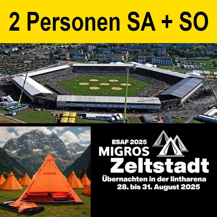 ESAF Tickets +Ü Schwingfest Mollis Ticket Sitzplätze Sonntag (Neu und originalverpackt) in ...