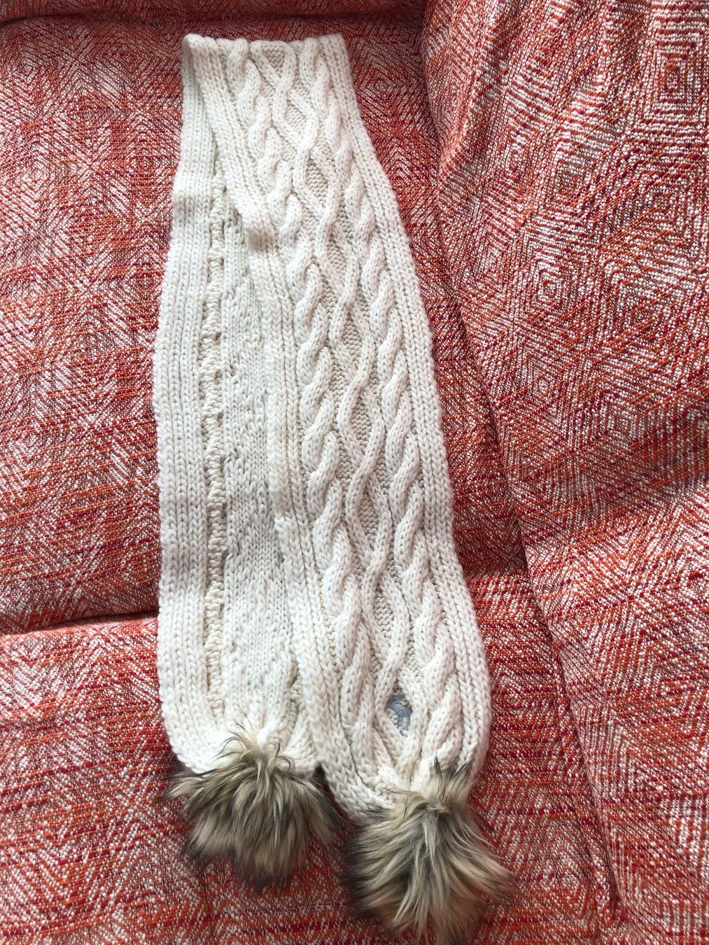 💗ABERCROMBIE & FITCH💗 Kuscheliger Schal mit Zopfmuster (Neu und ...