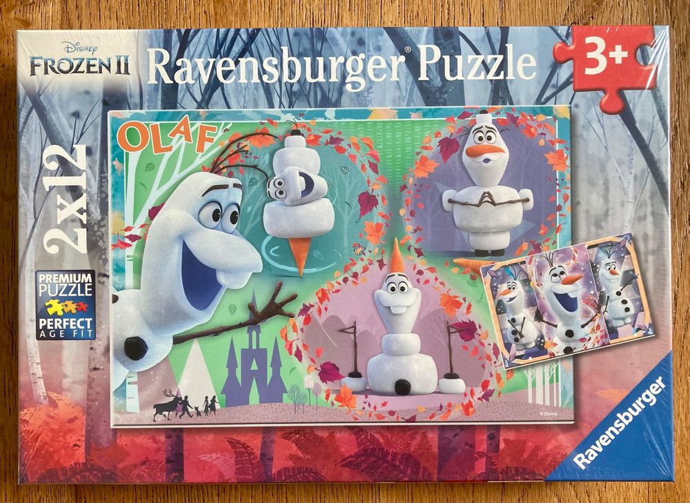 Ravensburger Puzzle - Frozen Olaf - 2x12 (Neu und originalverpackt) in ...