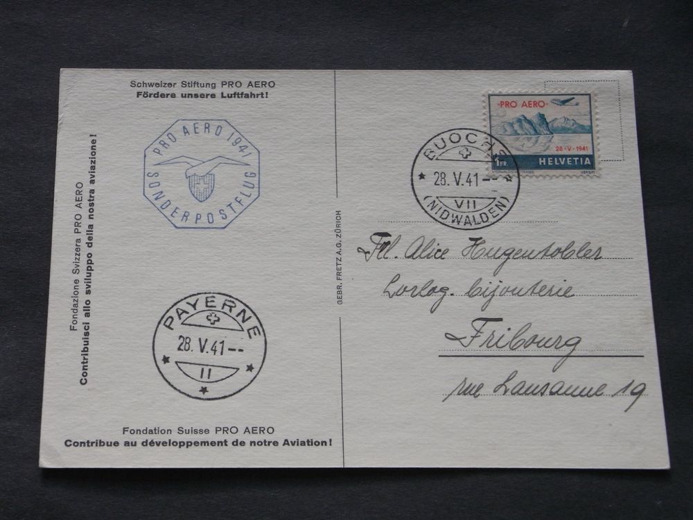 Schweiz FL Pro Aero F 35 1941 Buochs-Payerne (Gebraucht) in Ittigen für CHF 5 – mit Lieferung ...
