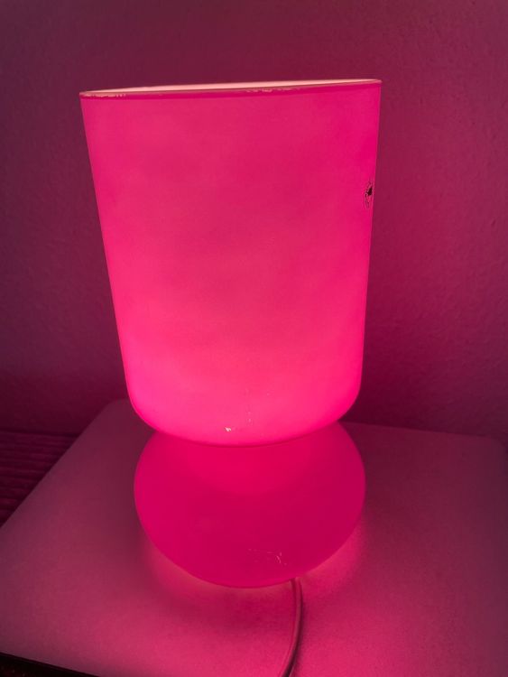 ikea lykta tischlampe 90er retro vintage pink | Kaufen auf Ricardo