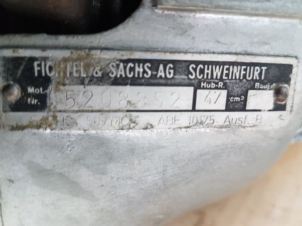 Motor Getriebe Zylinder Sachs 50 2 502 Gang Handschalter Geb (Gebraucht ...