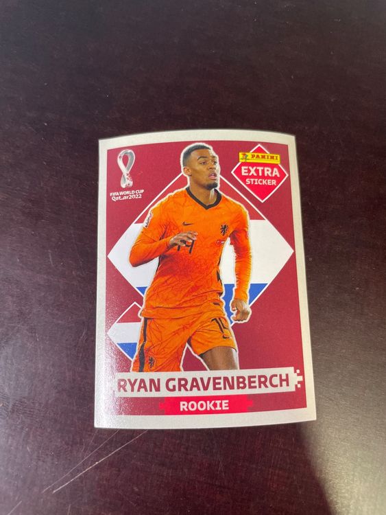 Panini Extra Sticker - ROOKIE - RYAN GRAVENBERCH - Qatar 22 | Kaufen auf Ricardo