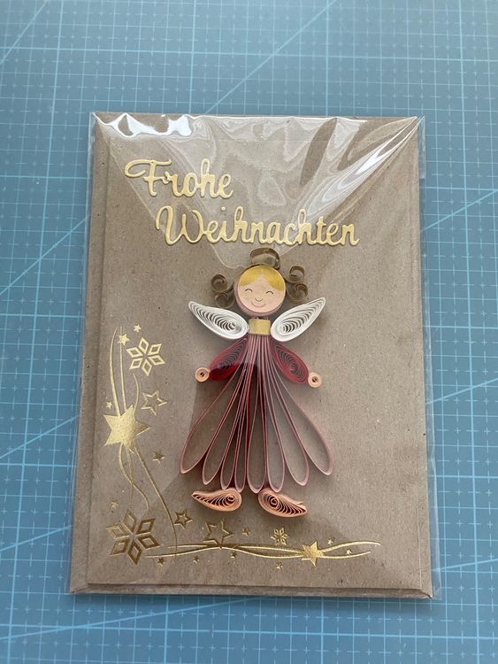 Weihnachtskarte Engel Quilling Handgemacht 3D Frohe Weihn... (Neu und originalverpackt) in Thun ...