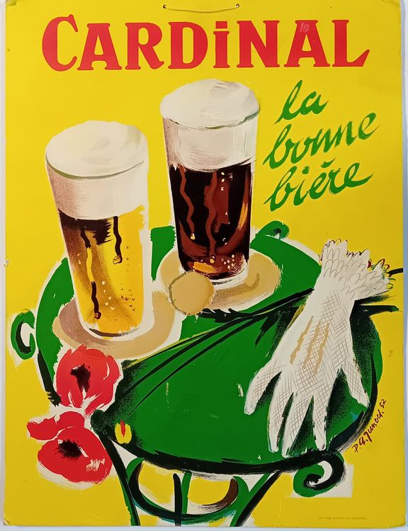 Cardinal La bonne bière 1952, par Pierre Alexandre Junod (Gebraucht) in ...