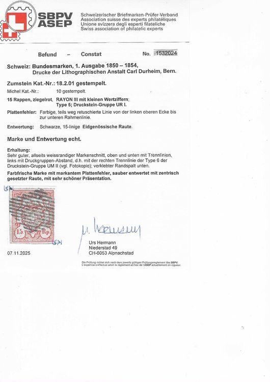 Rayon 3 - alle 3 Varianten mit Attest Hermann (Gebraucht) in Lungern ...