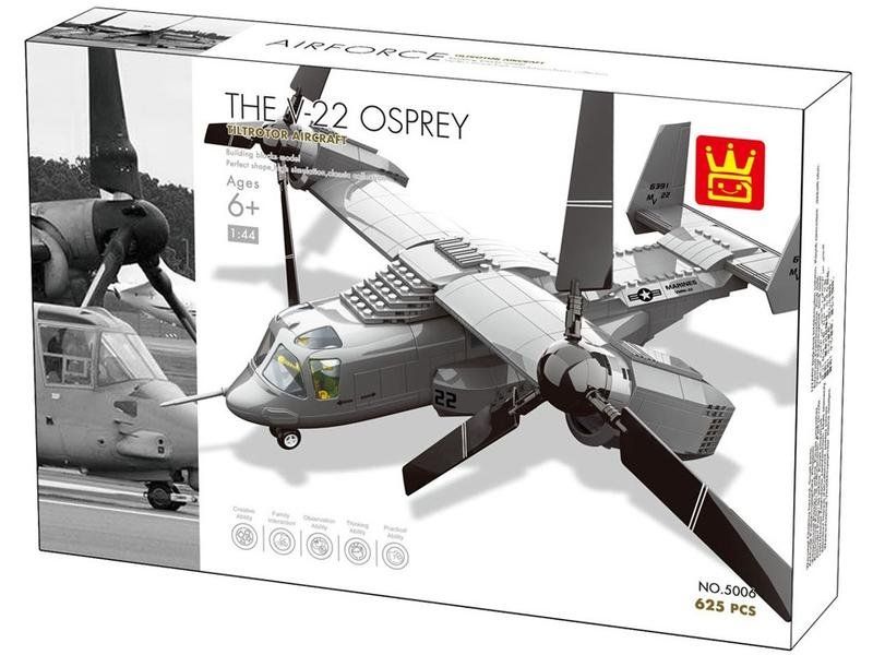 Bausteinmodell V-22 Osprey Kipprotor-Wandelflugzeug | Acheter sur Ricardo