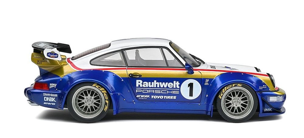 PORSCHE 911 (964) #1 RWB "Rothmans-Design" 2022 1:18 Solido (Neu und ...