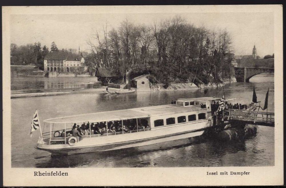 Rheinfelden Insel mit Dampfer 1931 (Gebraucht) in Aarau für CHF 4 – mit ...