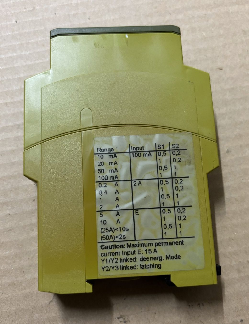 Pilz S1IM 24VDC IM 0.01-15 A Stromüberwachungsrelais (Gebraucht) in ...