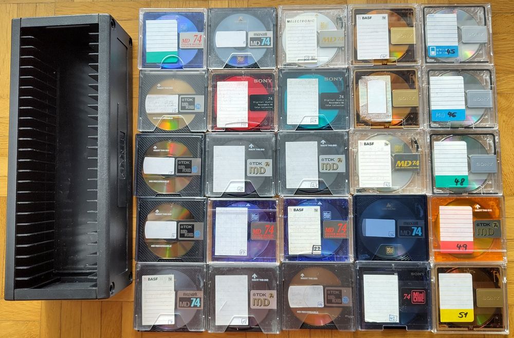 25 MiniDisc inklusive Aufbewahrungsbox | Kaufen auf Ricardo