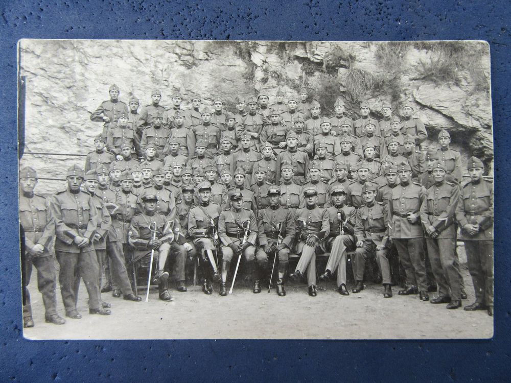 AK SCHWEIZER ARMEE KOMPANIE-GRUPPEN-FOTO MIT OFFIZIEREN | Kaufen auf Ricardo