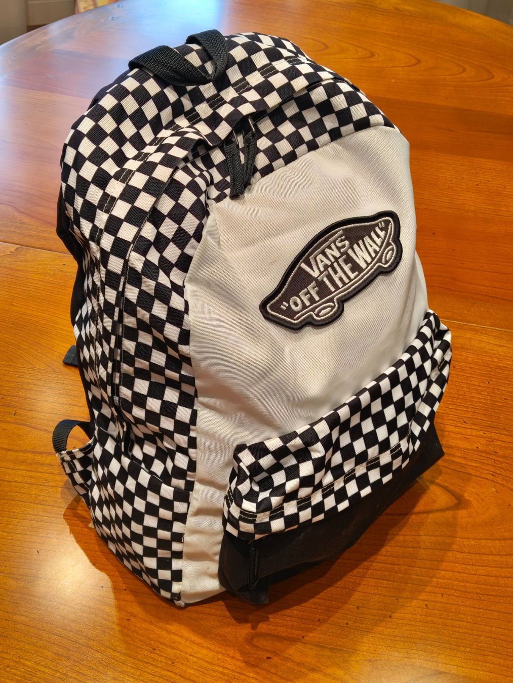 Vans OLD SKOOL CHECK - Tagesrucksack - black white (Gebraucht) in ...