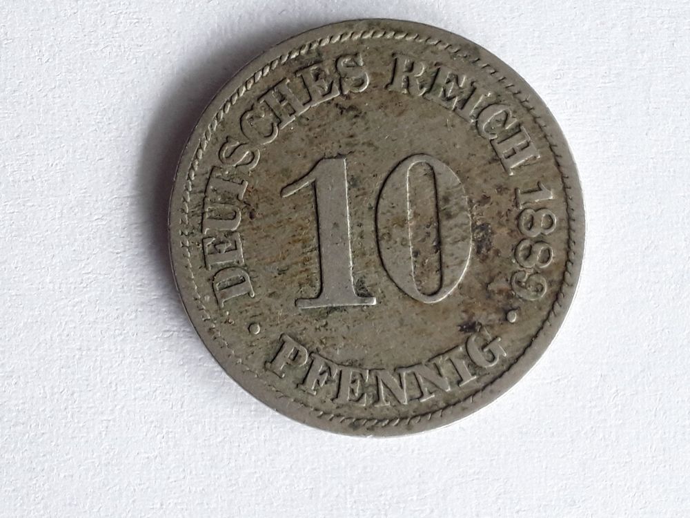 Deutschlan Deutsches Reich 1889 10 Pfenig (Gebraucht) in Bazenheid für CHF 1 – mit Lieferung auf ...