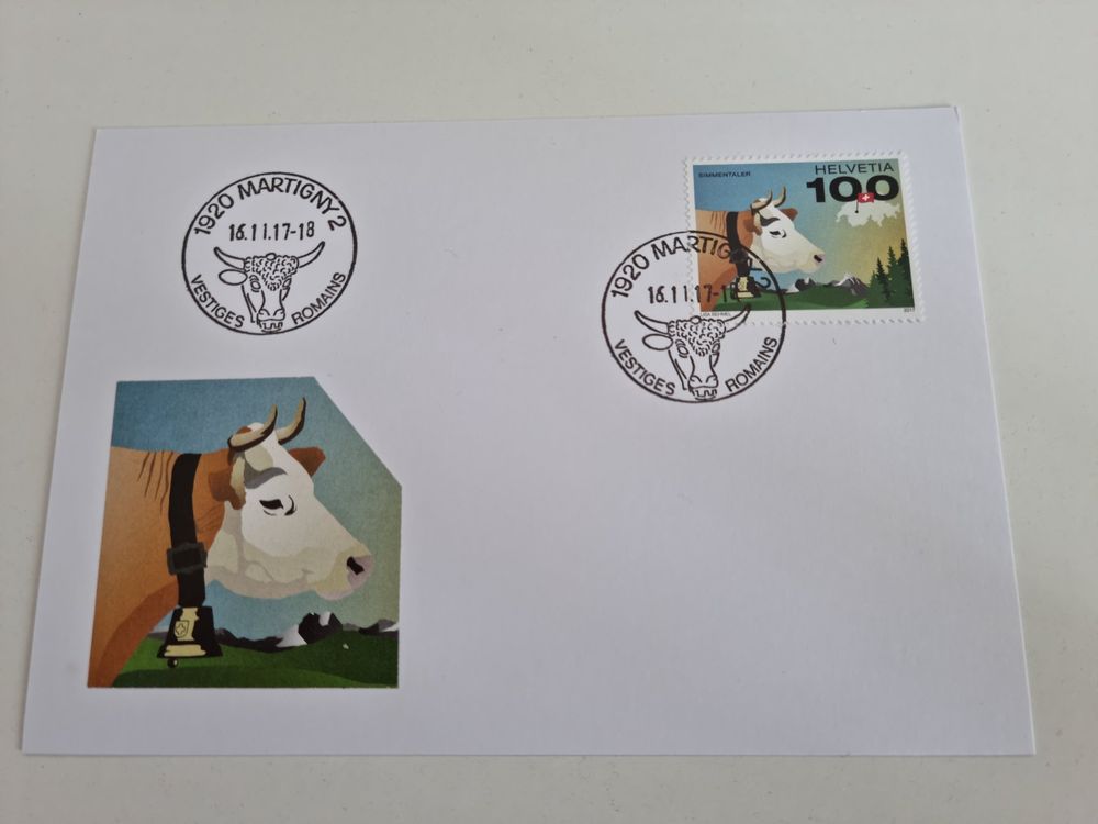 2017 FDC Karte Schweizer Kuh (Gebraucht) in Arni AG für CHF 3 – mit Lieferung auf Ricardo kaufen