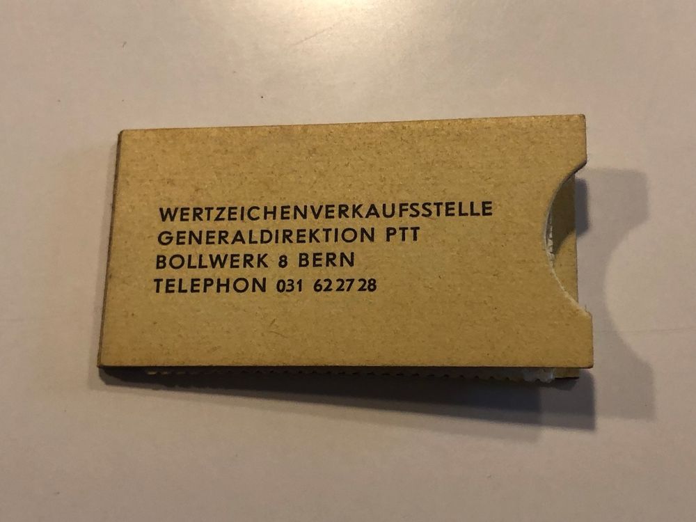 Rares Mini-Markenheft 1960 TICKET Kat. 180.— (Gebraucht) in Lufingen für CHF 25 – mit Lieferung ...