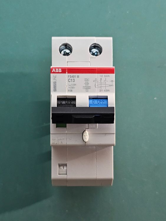 FI/LS ABB FS401 M C13 / 30mA P+N Smissline TP (Gebraucht) in Zürich für CHF 18 – mit Lieferung ...