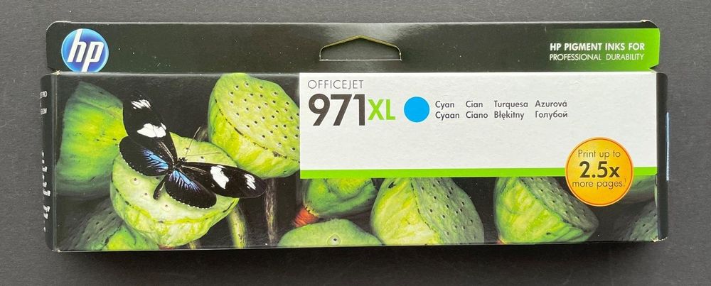 Original HP 971XL 🟦Toner Patrone Cyan 6.600 Seiten (Neu und ...