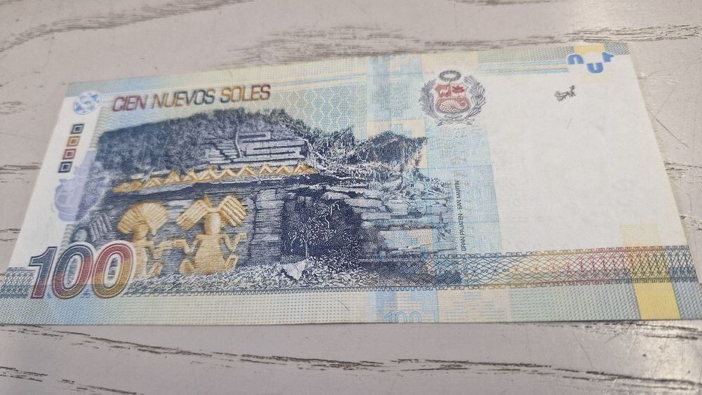 Peru 100 Nuevos Soles Banknote, Selten und Sammlerstück2003 (Neu ...