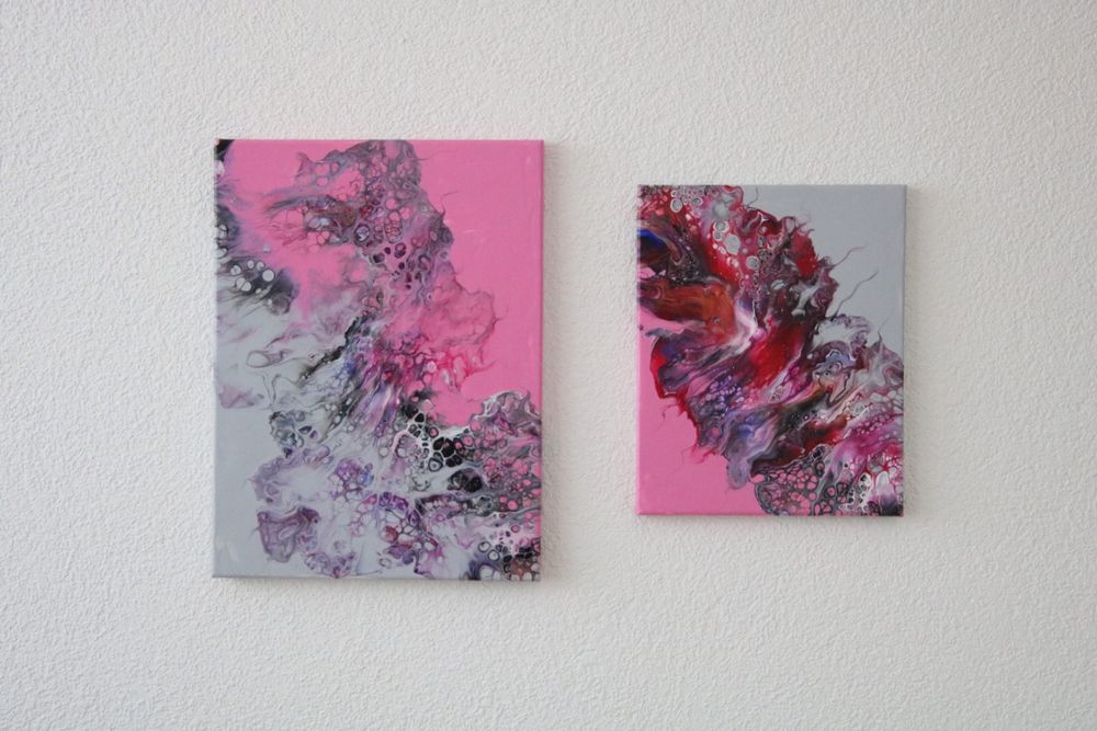Bild Acrylic Pouring “2 Faces” | Kaufen auf Ricardo