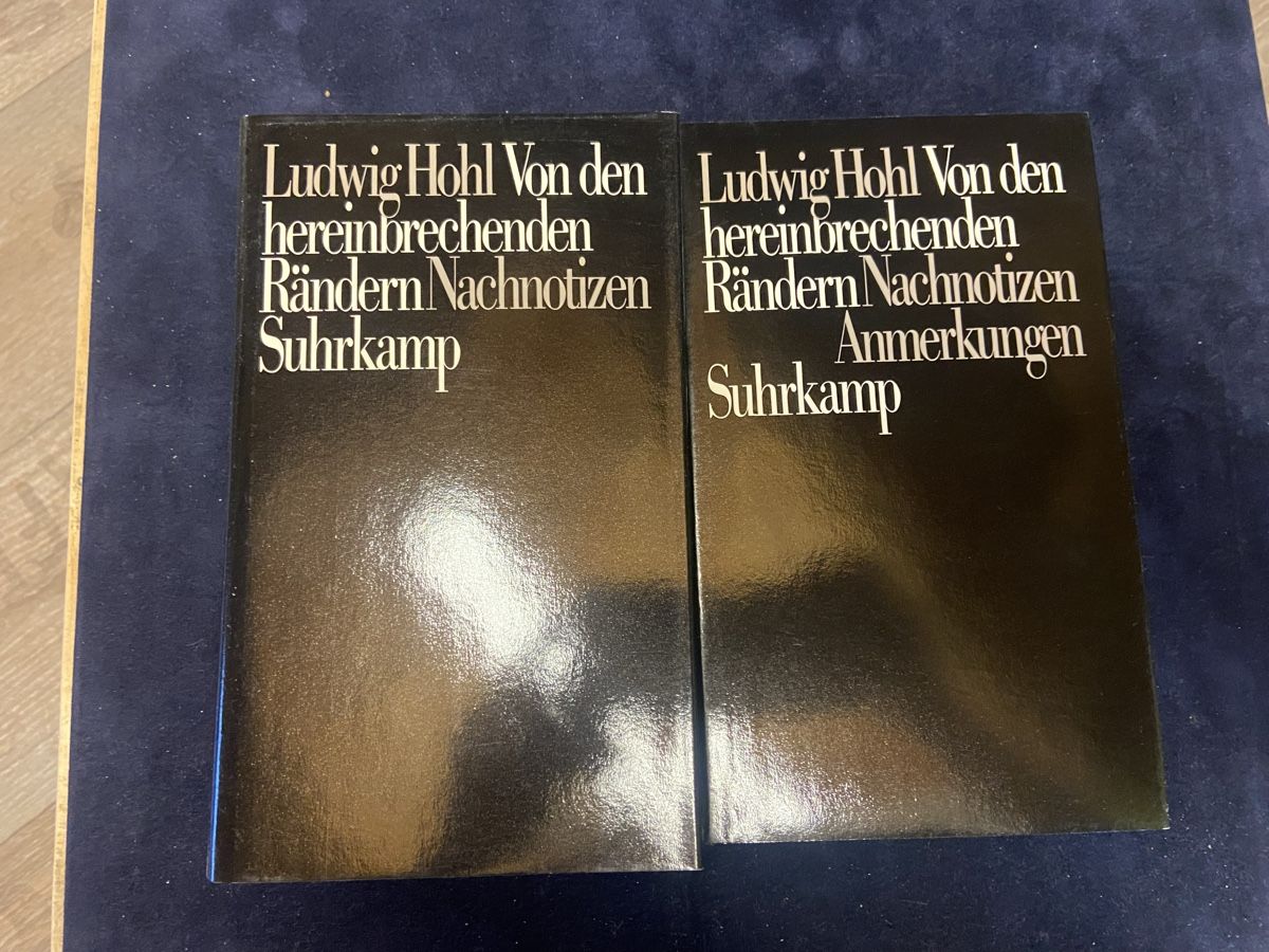 Ludwig Hohl: Von den h. Rändern, Suhrkamp, Top Zustand! (Gebraucht) in ...