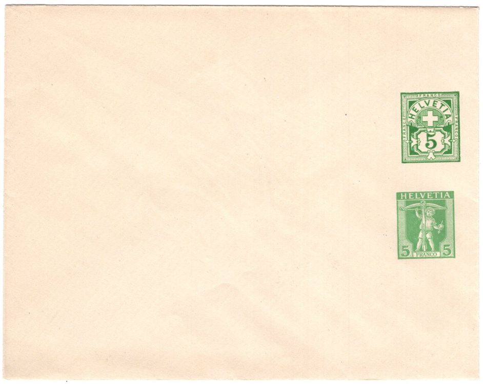 5 Rp. Wertziffer + 5 Rp. Tellknabe Privatganzsache von BERN | Kaufen auf Ricardo