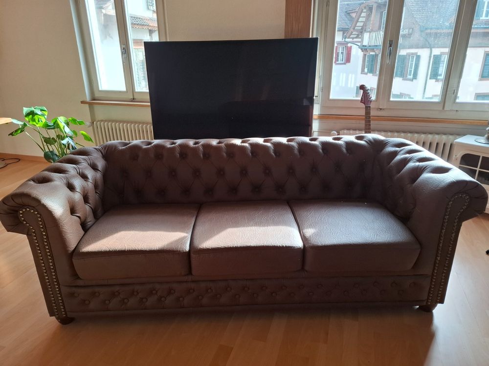 Chesterfield Sofa (3-Sitzer) (Gebraucht) in Küssnacht am Rigi für CHF ...