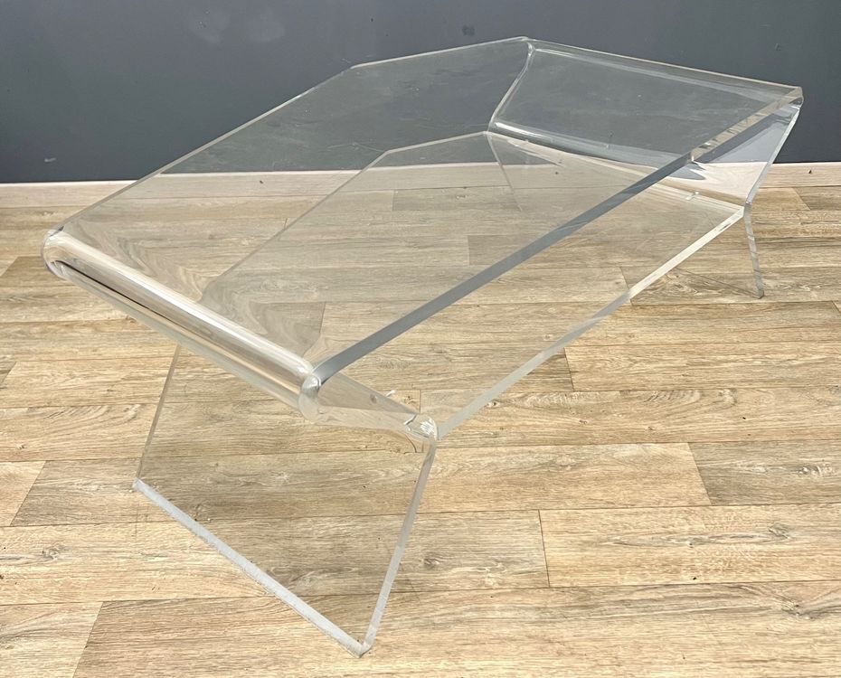 80/90er Plexiglas Design Salontisch Massiv Plexiglas (Gebraucht) in für ...