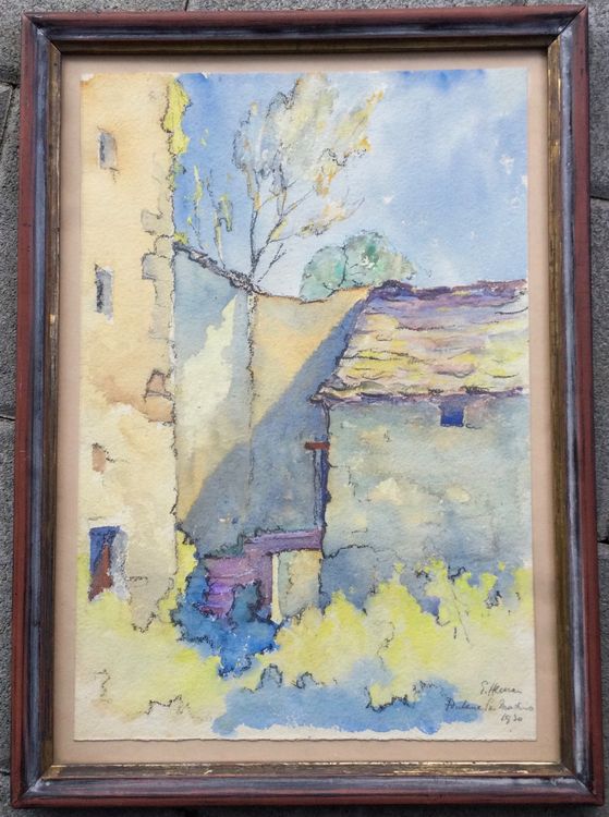 20. er. Jahre Landschaft Aquarell Unleserlich Signiert | Kaufen auf Ricardo