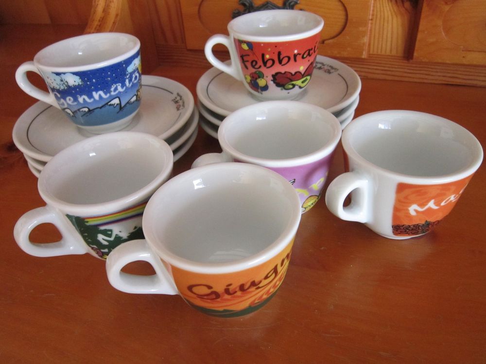 6 I.P.A. Tassen mit Teller Dickwandig Porzellan (Neu (gemäss ...