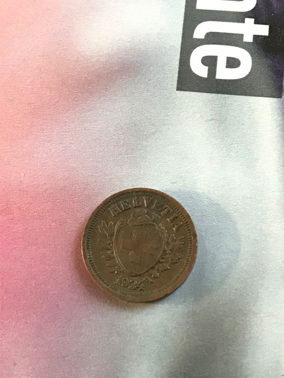 Alte Schweizer Münze 1 Rappen 1934 (Gebraucht) in Biglen für CHF 1 – nur Abholung auf Ricardo kaufen