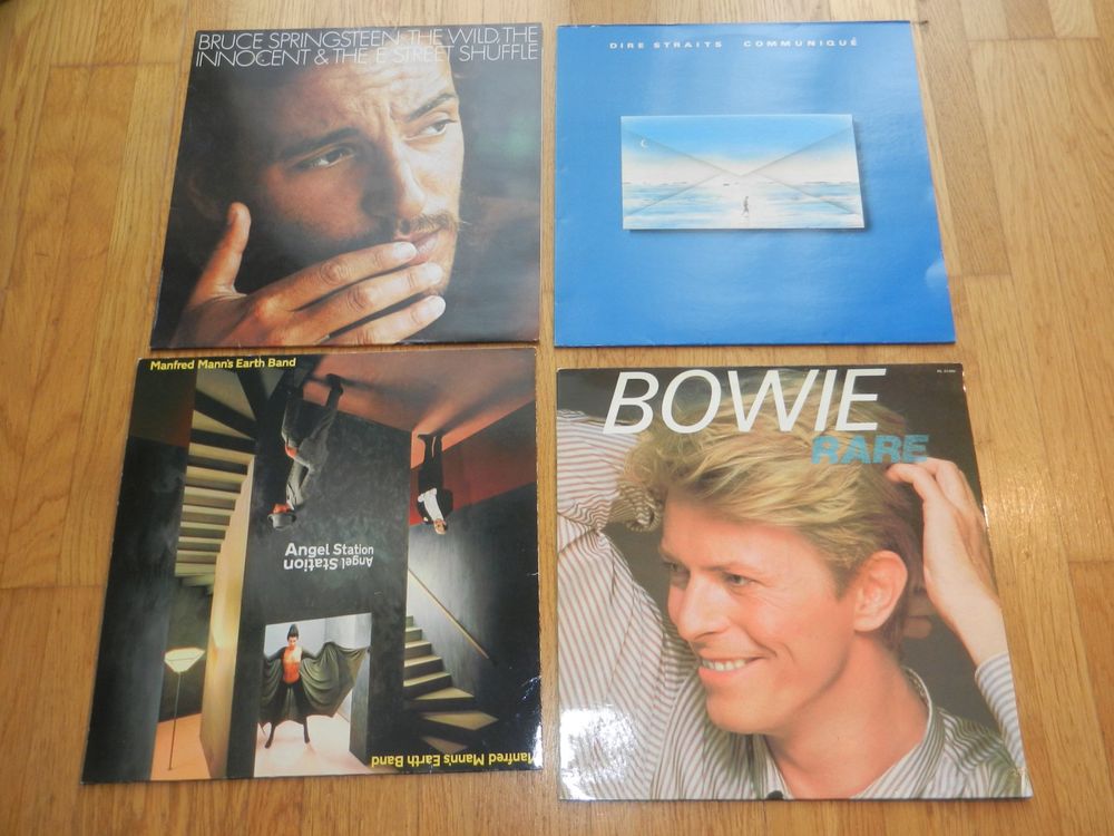 4 LPs SPRINGSTEEN,BOWIE,DIRE STRAITS,MANFRED.MANN`S EARTH... (Gebraucht) in Trimmis für CHF 20 ...