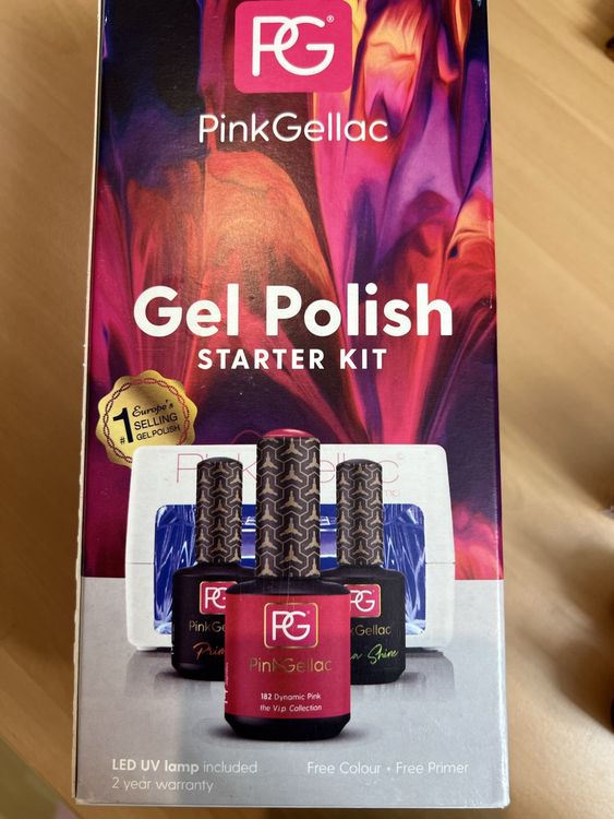 Pink Gellac Starter Kit + Lampe & Farben (Gebraucht) in Embrach für CHF ...