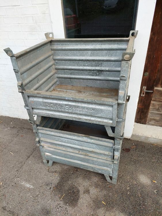 Schäfer Metallboxen mit Stapler/aufnahme | Kaufen auf Ricardo