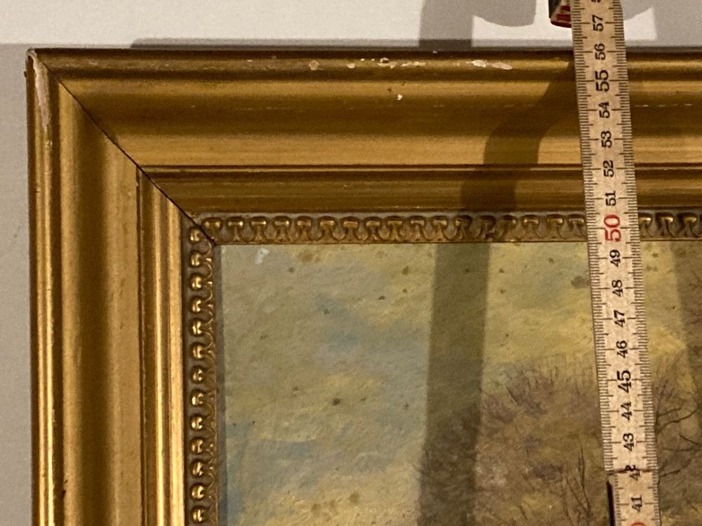 Jakob Herzog (1867-1959) Landschaftsgemälde mit Dorf, Bäume (Gebraucht) in Hirzel für CHF 200 ...