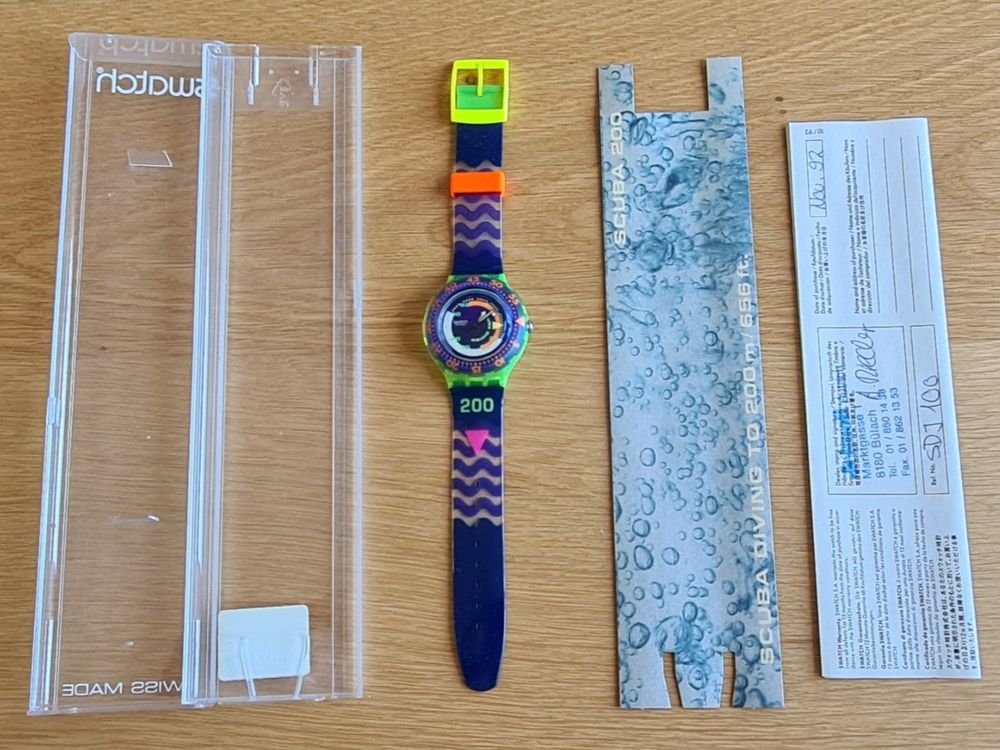 Swatch Scuba 200 COMING TIDE SDJ100 1992 | Kaufen auf Ricardo