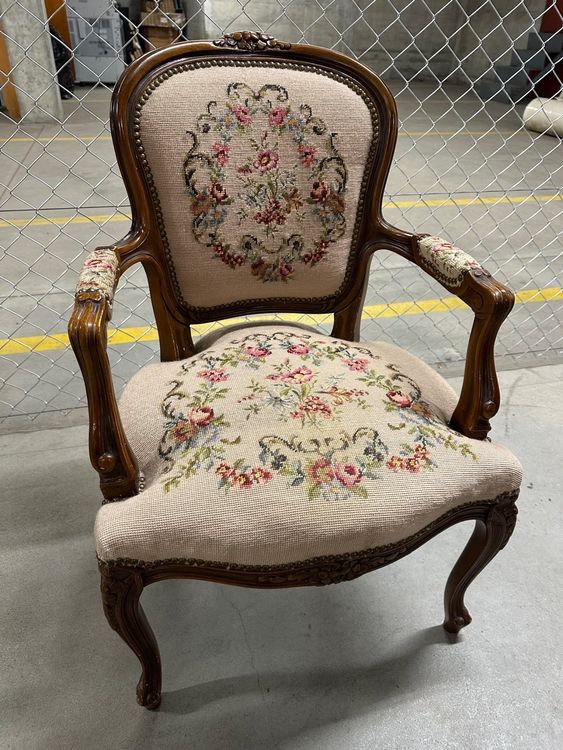 schöner antiker Sessel Louis XV Gobelin Massivholz (Gebraucht) in Bolligen für CHF 120 – nur ...