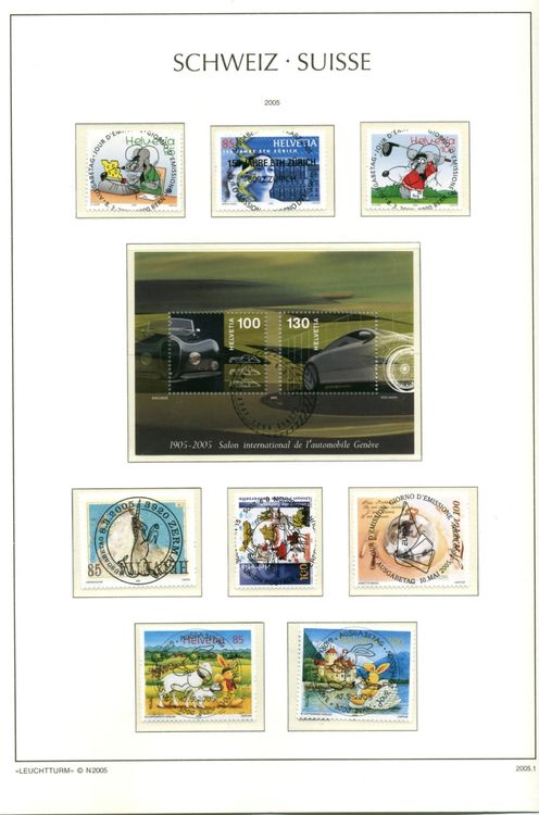 5 AUSGABEN MIT BLOCK 2005 ALLES ET VOLLSTEMPEL LUXUS | Kaufen auf Ricardo